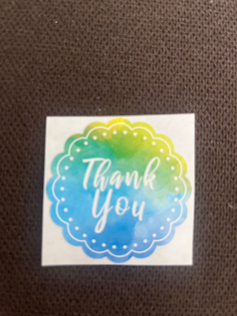 (Add on) thank you sticker, Hobbies & Toys, Stationery & Craft ...