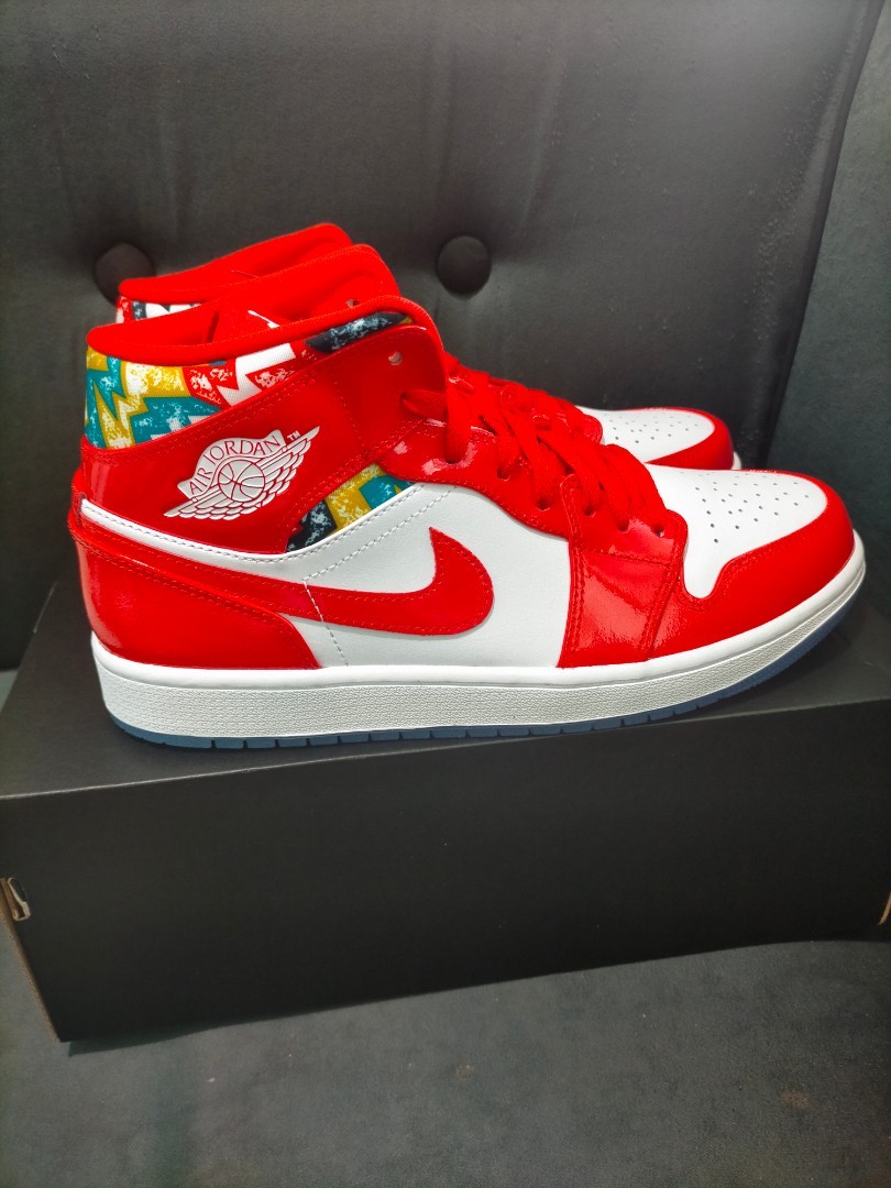Air Jordan 1 Mid Barcelona, Men's Fashion, Footwear, Sneakers on Carousell