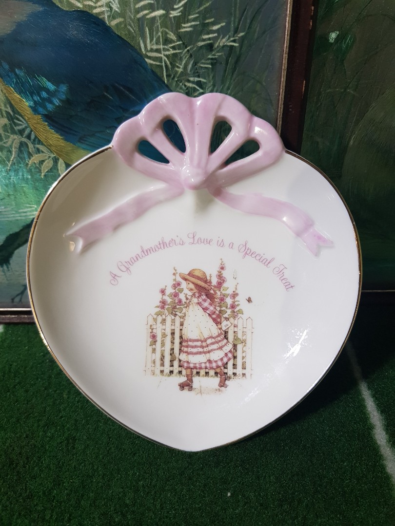 American greetings plate grandmothers love quote heart shaped plate ...