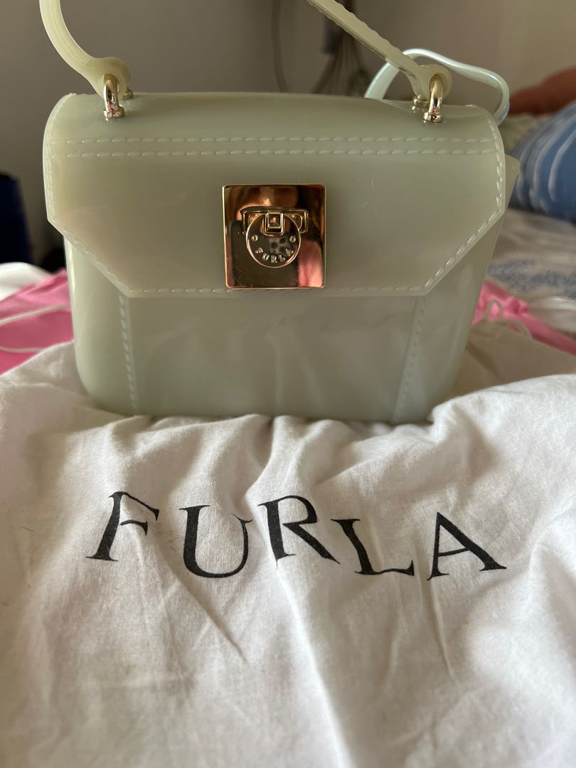 authentic furla mini jelly bag, Luxury, Bags & Wallets on Carousell