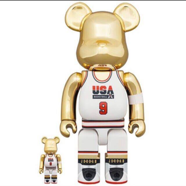 Bearbrick Michael Jordan 1985 Rookie Jersey and 1992 Team USA 400%, Hobbies & Toys, Toys & Games ...