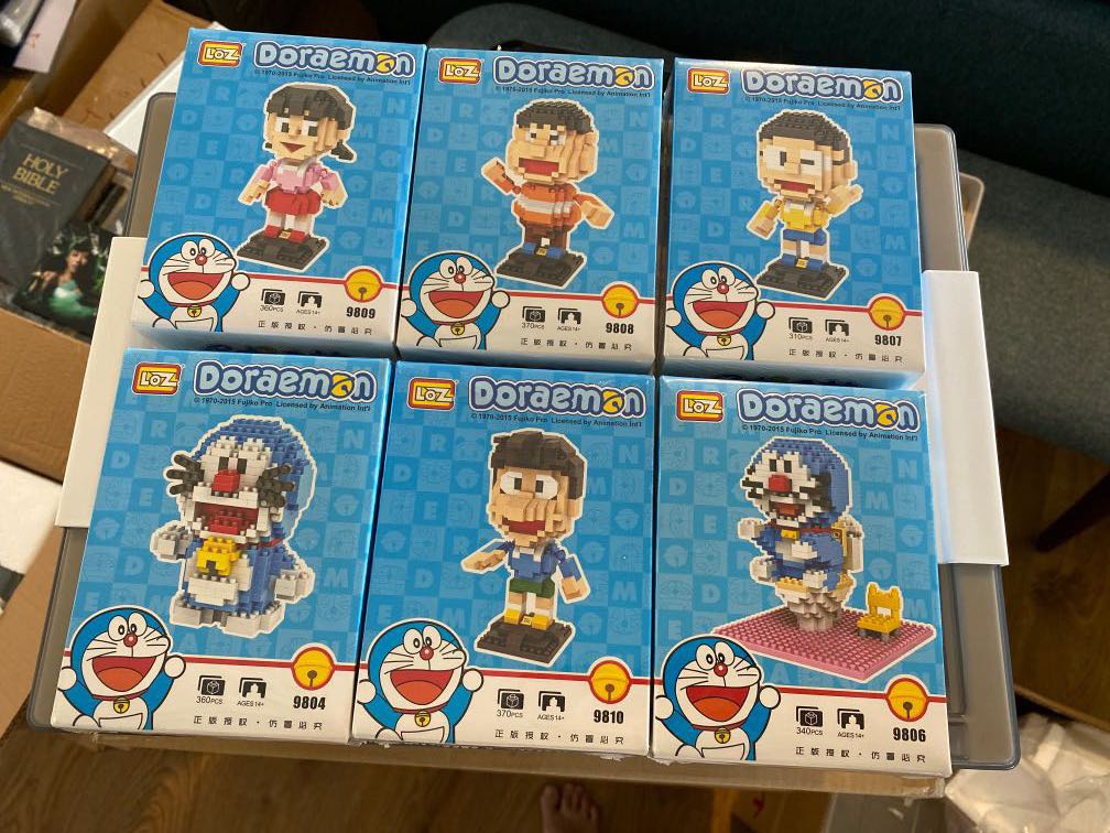 (FINAL $!) BNIP Bundle of 6 Loz Doraemon Building Blocks, Hobbies ...