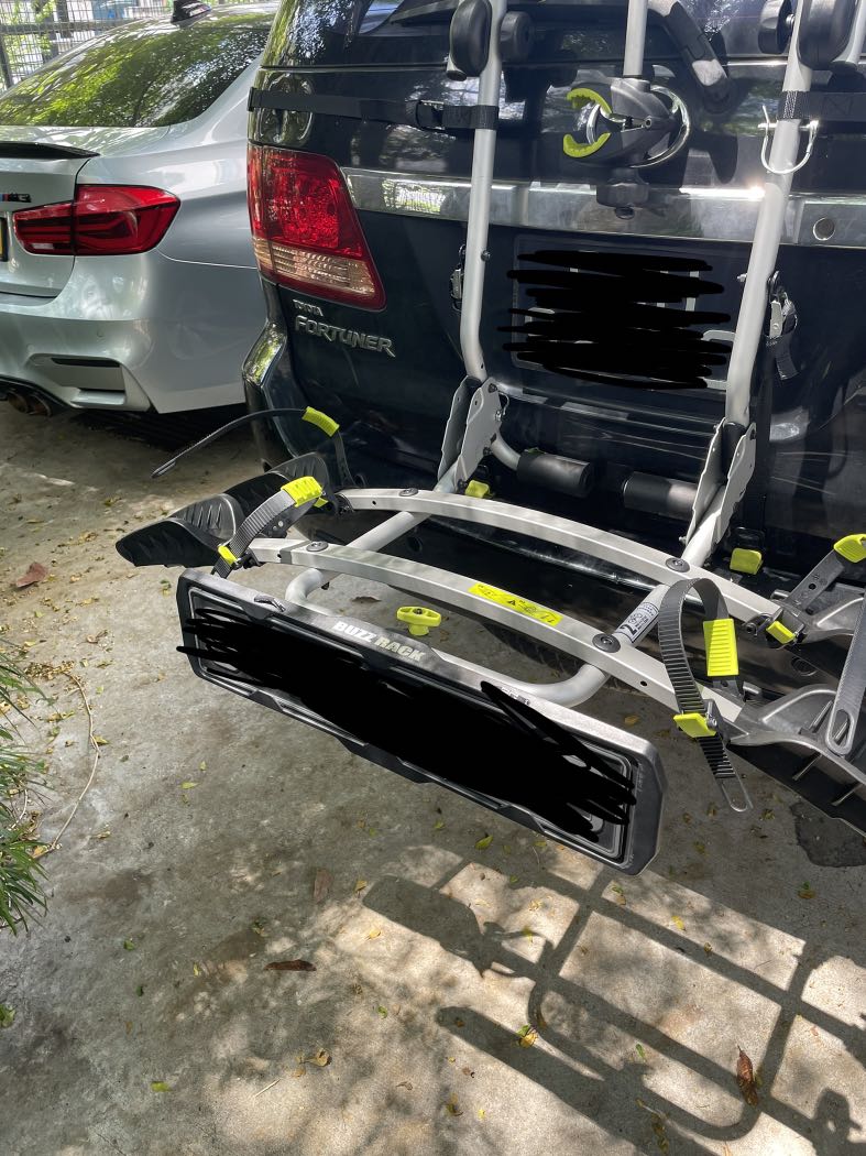 Buzzrack license plate holder buzz rack bicycle car rack, Sports ...