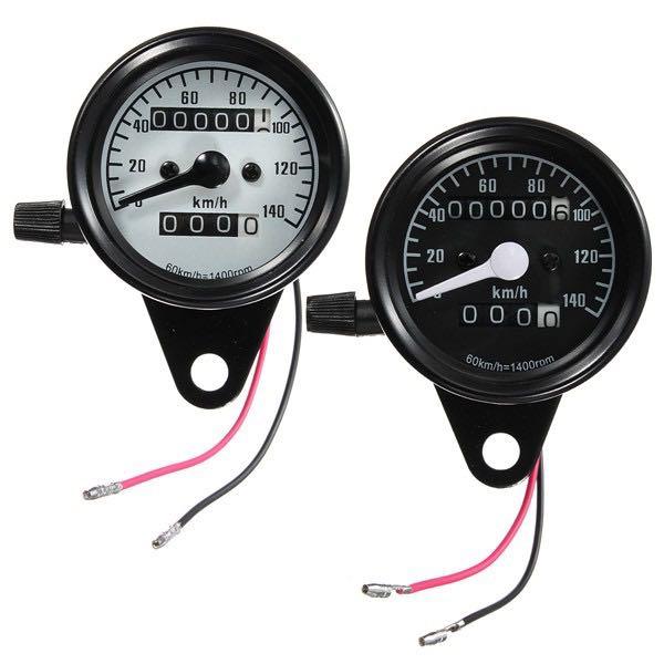 Cafe Racer Speedometer Odometer Trip Meter SR400 W175 Harley Davidson ...