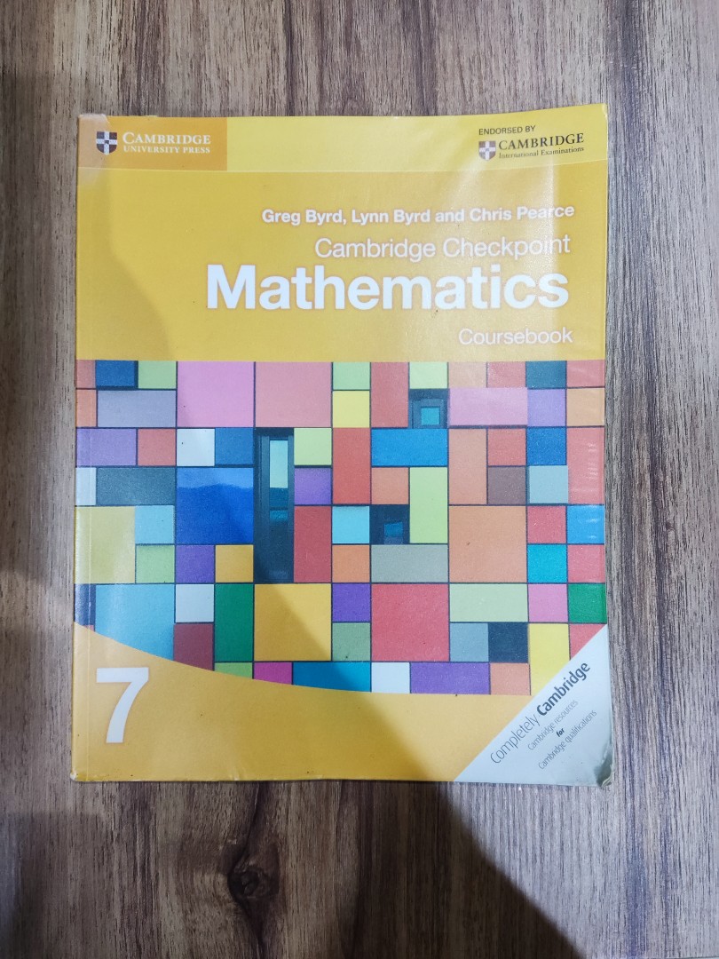 Cambridge Checkpoint Mathematics Coursebook 7 (Cambridge International ...