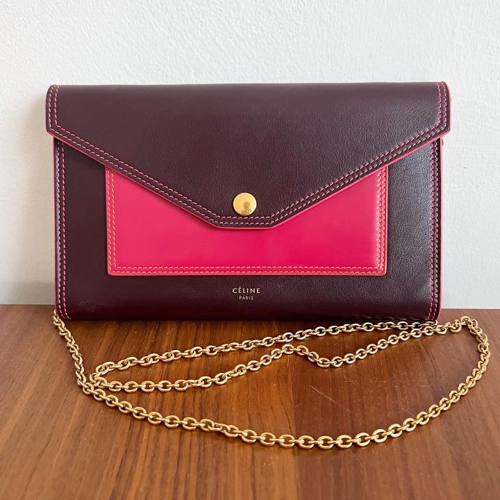 Celine Wallet on Chain, Women's Fashion, Bags & Wallets, Cross-body ...