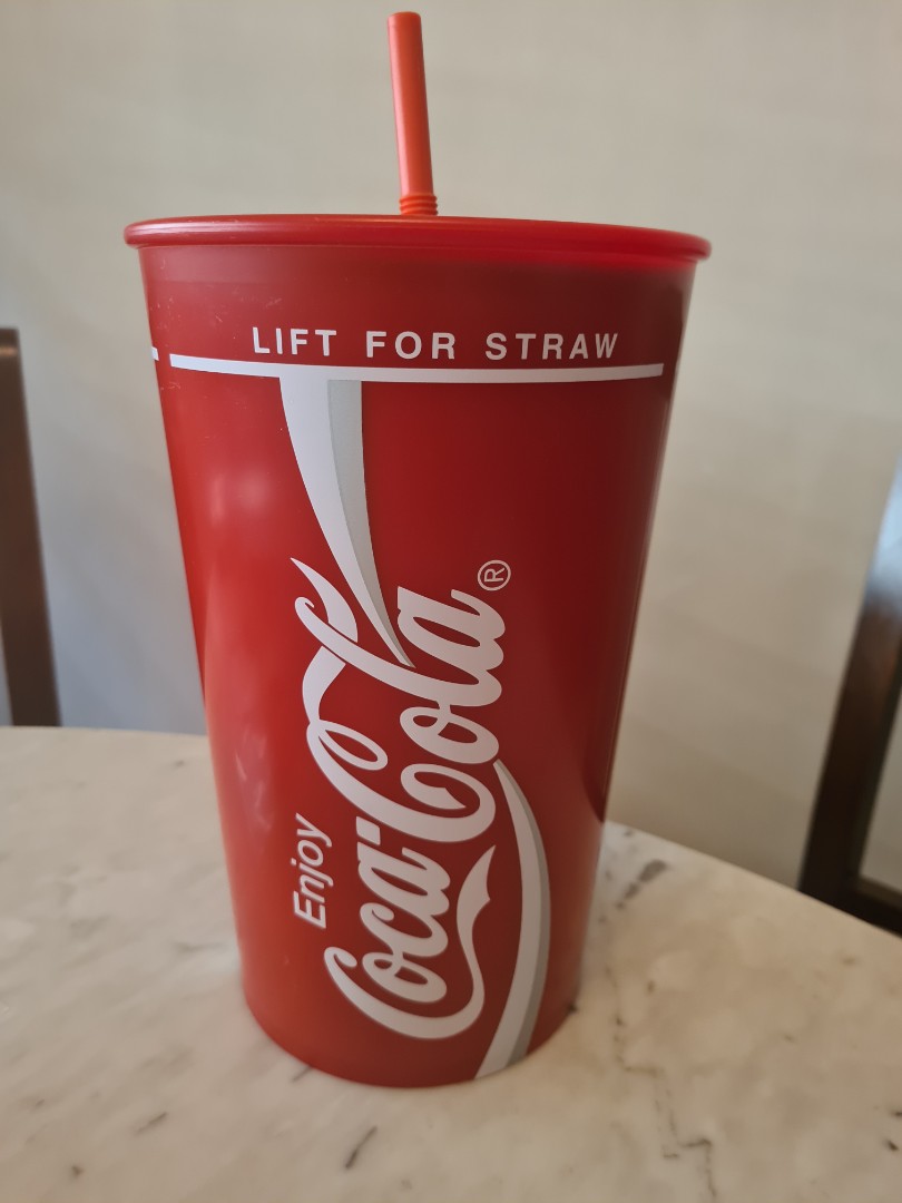 Coco Cola straw holder, Furniture & Home Living, Kitchenware ...