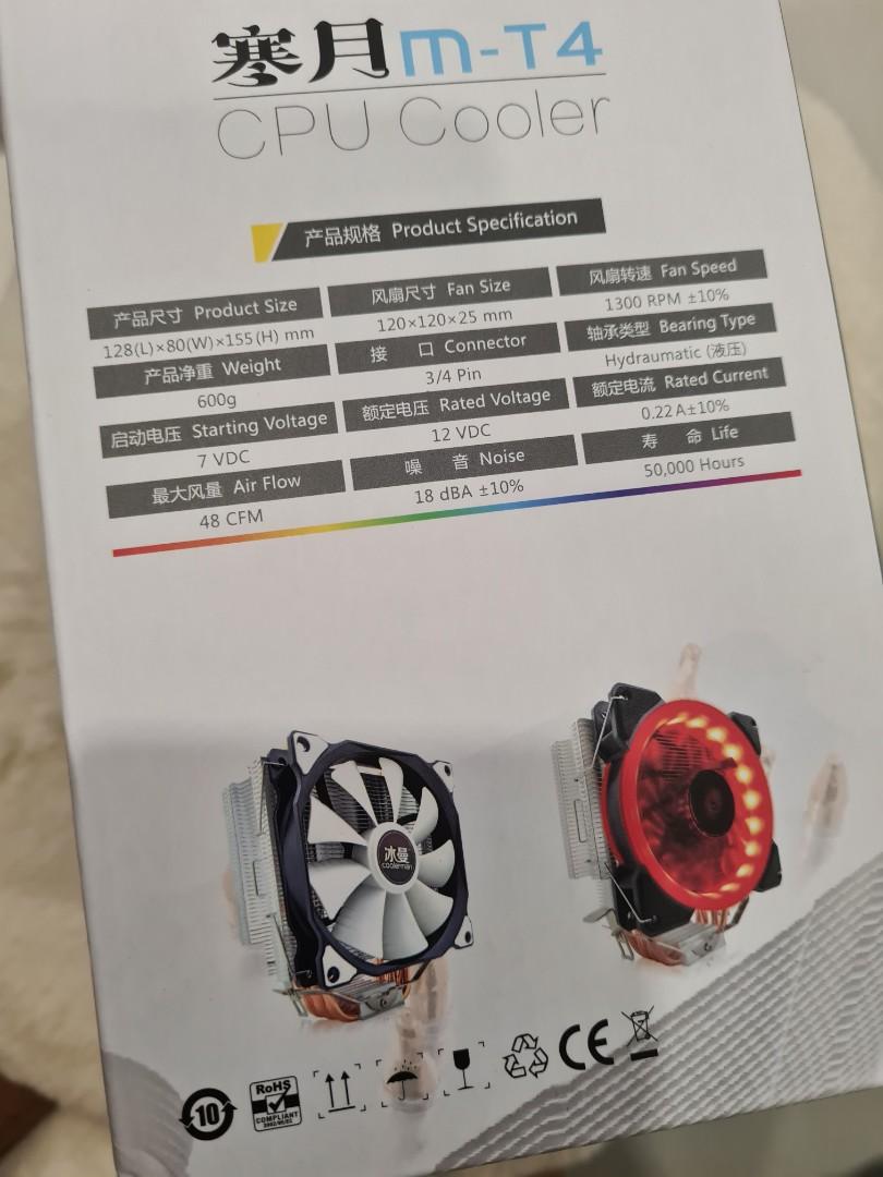 CPU Cooler Snowman M-T4, Computers & Tech, Parts & Accessories ...