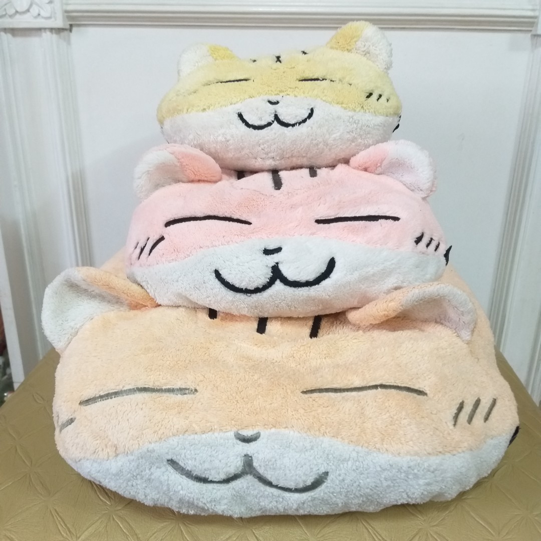 Cute Cat Stack Pillow Small Medium Large Stuffed Plush Toy, Hobbies ...