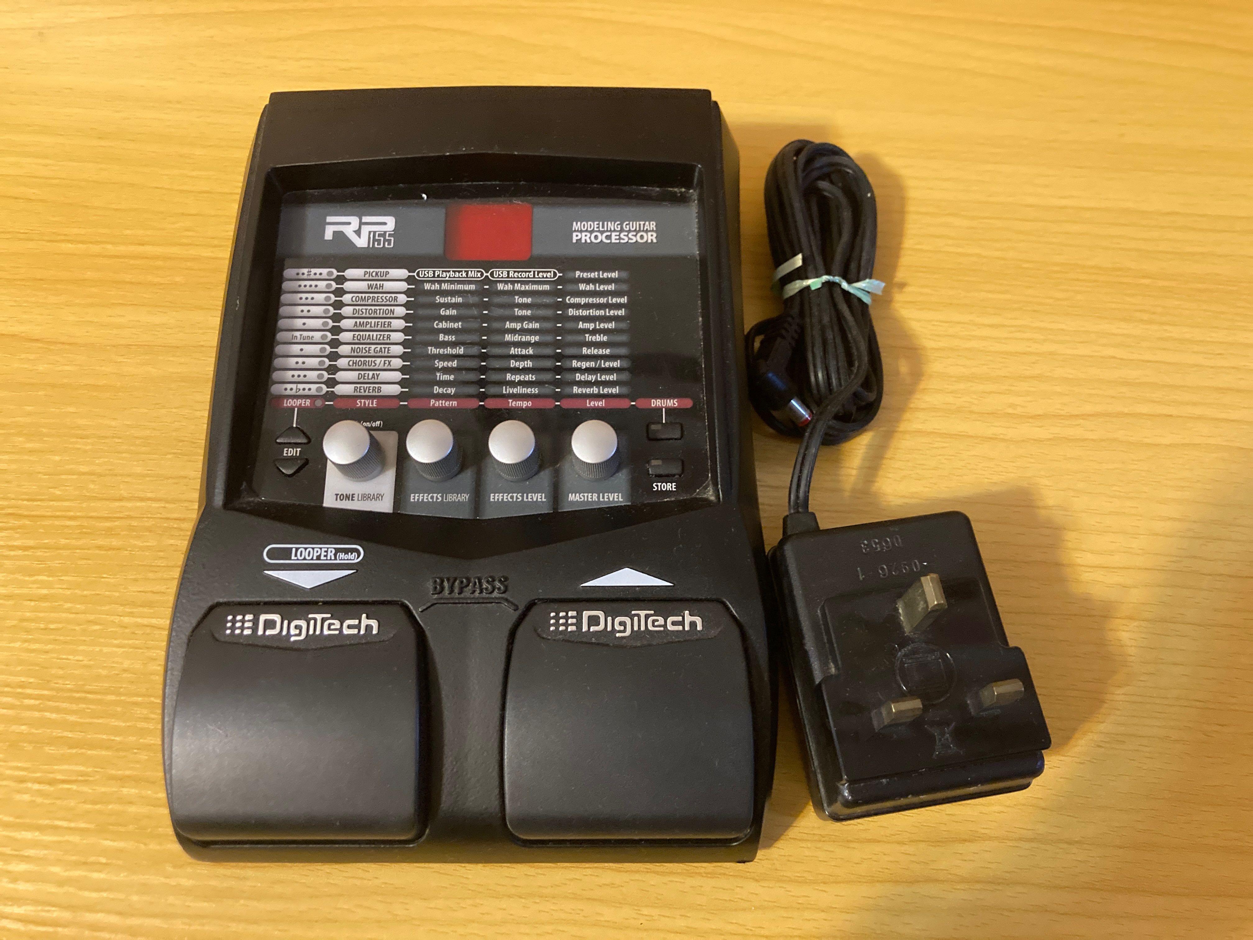 DigiTech RP155 Guitar Multi-Effects Processor, 興趣及遊戲, 音樂樂器 & 配件, 樂器 ...