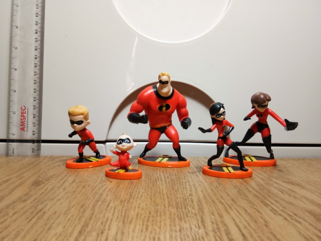 Disney Pixar Cartoon The Incredibles Set of 5 JAKKS Mr Incredible Jack ...