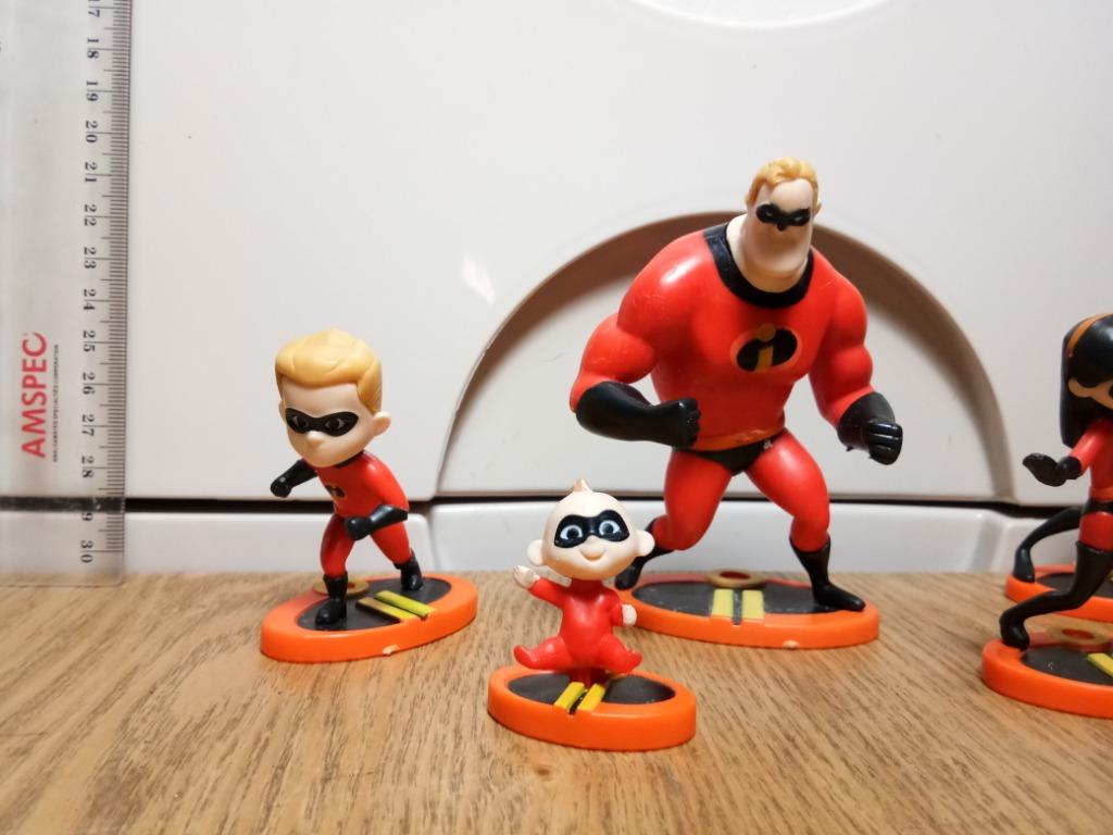 Disney Pixar Cartoon The Incredibles Set of 5 JAKKS Mr Incredible Jack ...