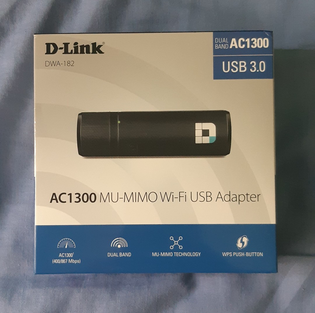 DLink AC1300 USB Wifi Adapter, Computers & Tech, Parts & Accessories ...