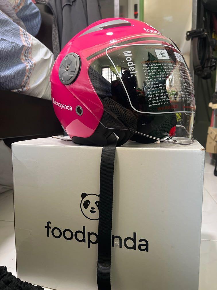 Foodpanda helmet, Motorcycles, Motorcycle Accessories on Carousell