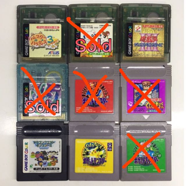 Gameboy Color Game Cartridges, Video Gaming, Video Game Consoles ...