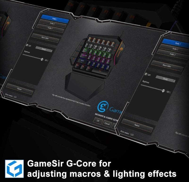 GameSir GK100 One Handed Gaming Keyboard Mechanical, Computers & Tech ...