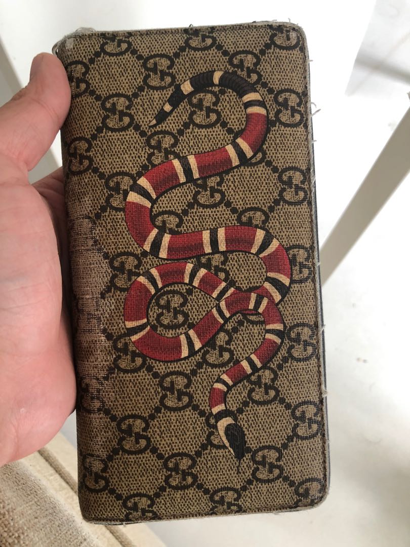 Gucci king snake wallet, Men's Fashion, Watches & Accessories, Wallets ...