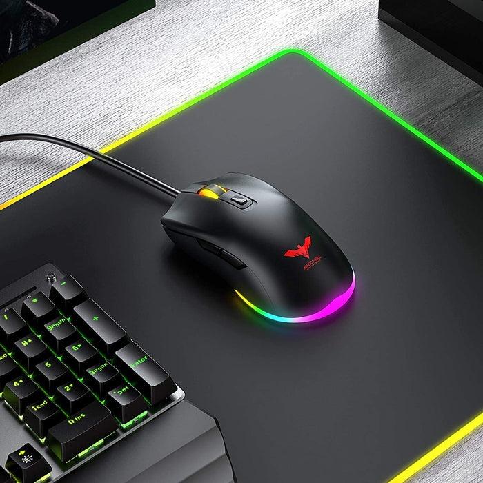 HAVIT MS732 RGB Gaming Mouse with 6400 DPI, Programmable, 7 Color ...