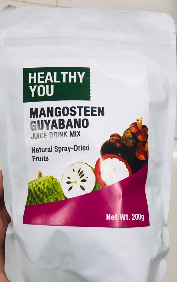 Healthy You Mangosteen Guyabano Juice Drink Mix 200g, Food & Drinks, Beverages on Carousell