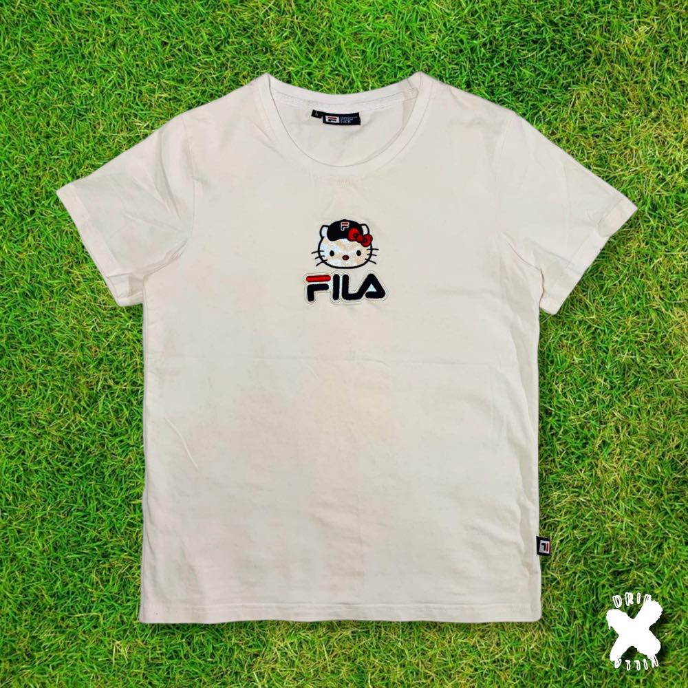 Hello kitty x Fila, Women's Fashion, Tops, Shirts on Carousell
