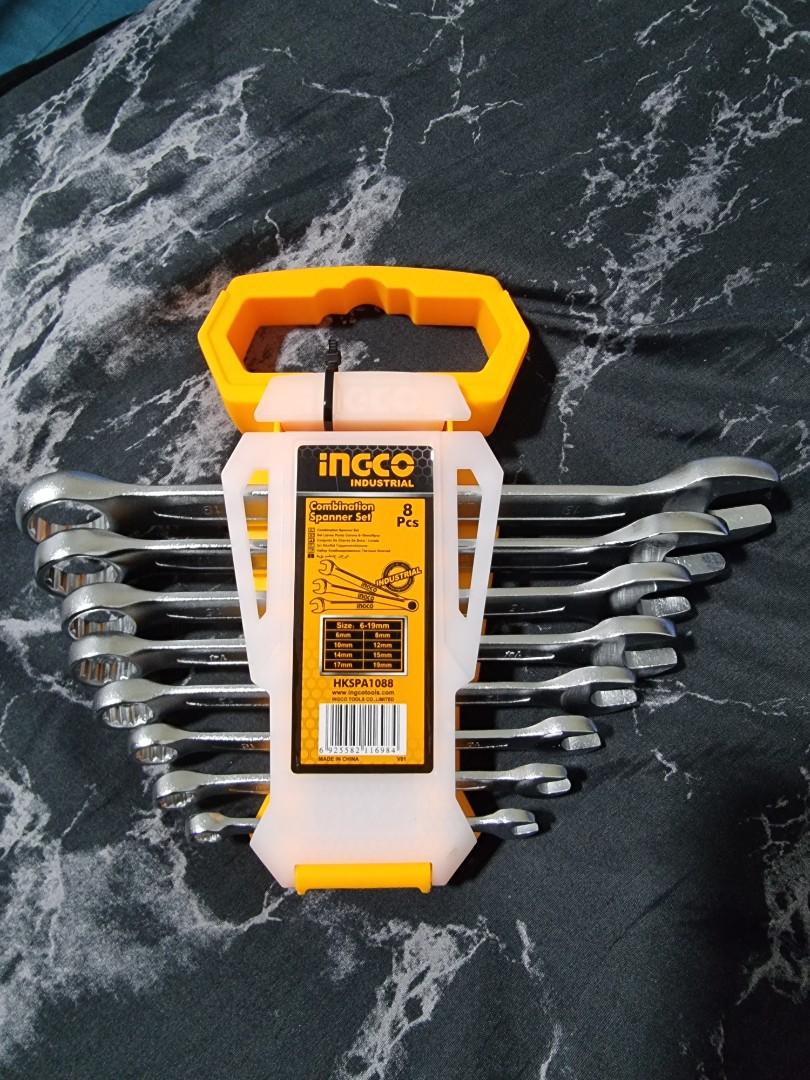 Ingco spanner set, Furniture & Home Living, Home Improvement ...