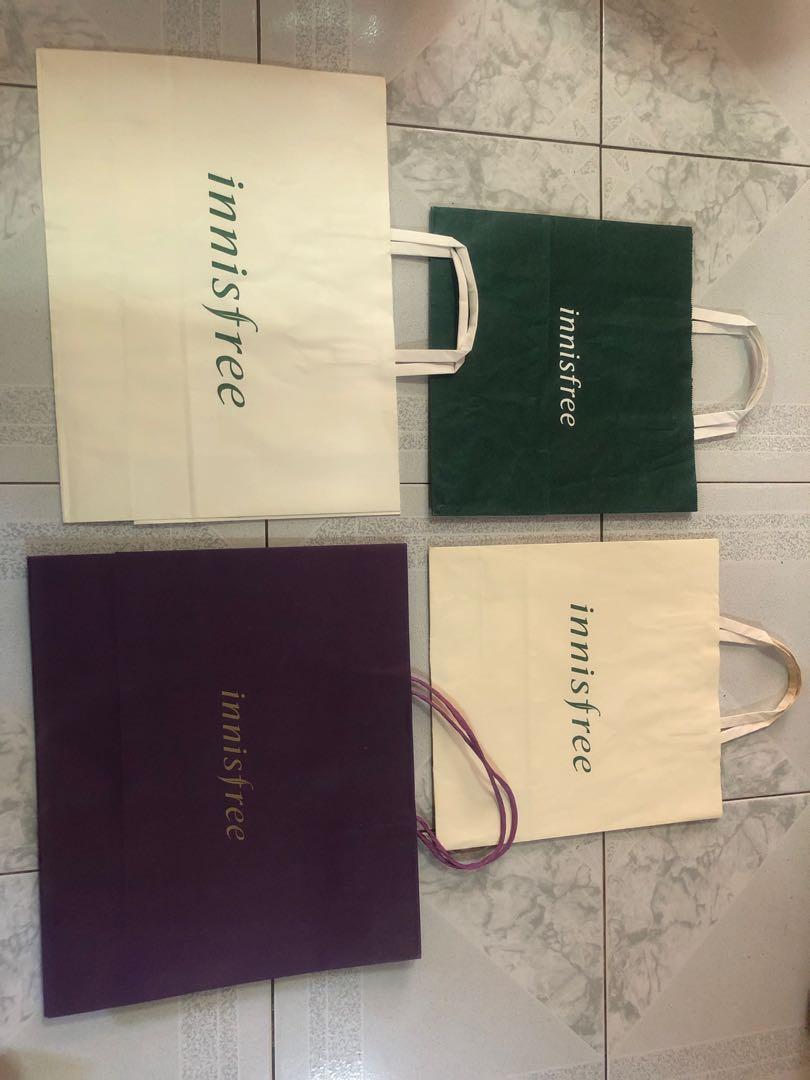 Innisfree Paper Bag, Luxury, Bags & Wallets on Carousell