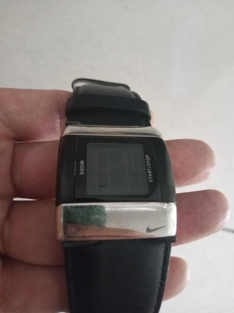 Jam sport digital Nike leather limited edition black, Fesyen Pria, Jam ...