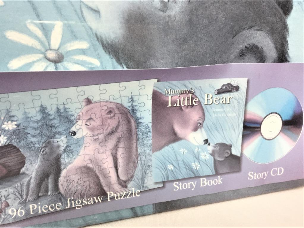 Jigsaw Puzzle, Story Book & CD Gift Set Mummy's Little Bear in Carry ...