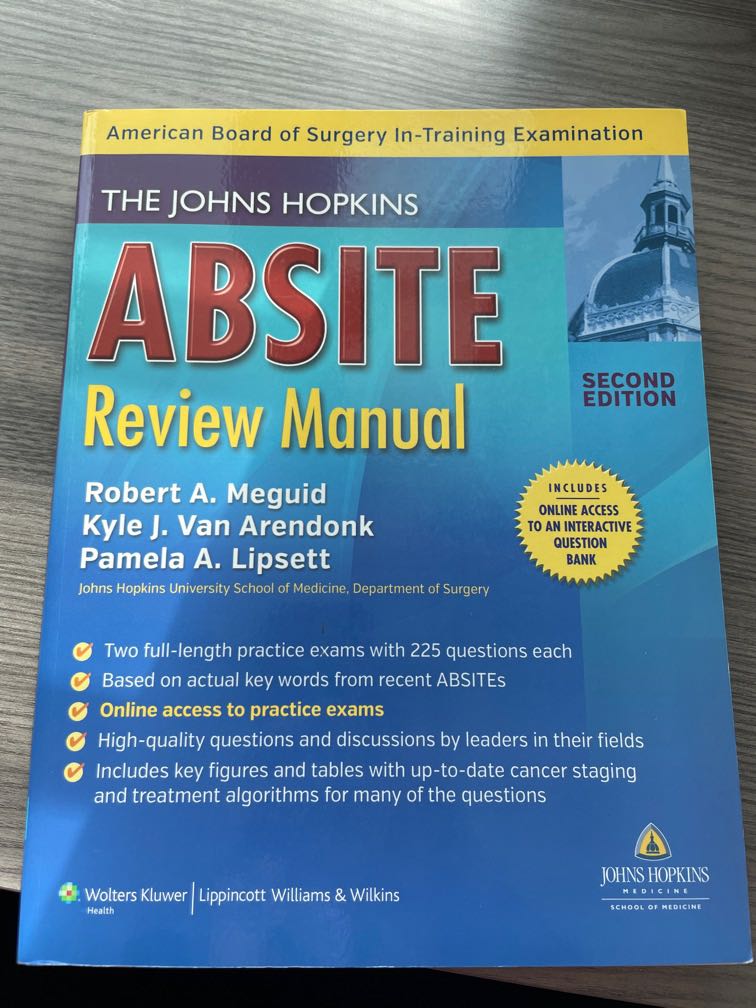 John Hopkins absite review manual, Hobbies & Toys, Books & Magazines ...