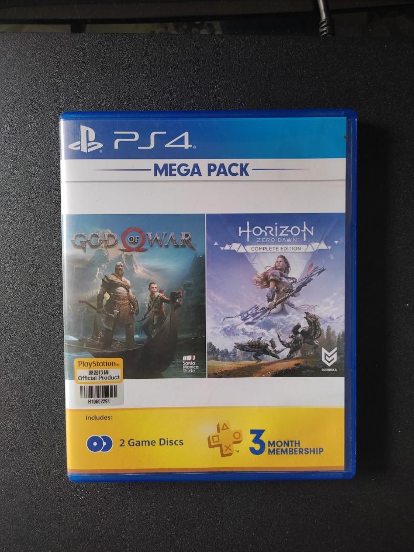Kaset BD PS4 Mega pack Bandling God of war dan Horizon, Video Game ...