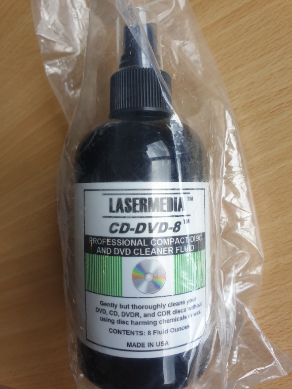 Lasermedia CD-DVD-8 Professional Compact Disc & DVD, Blu-ray Cleaning ...