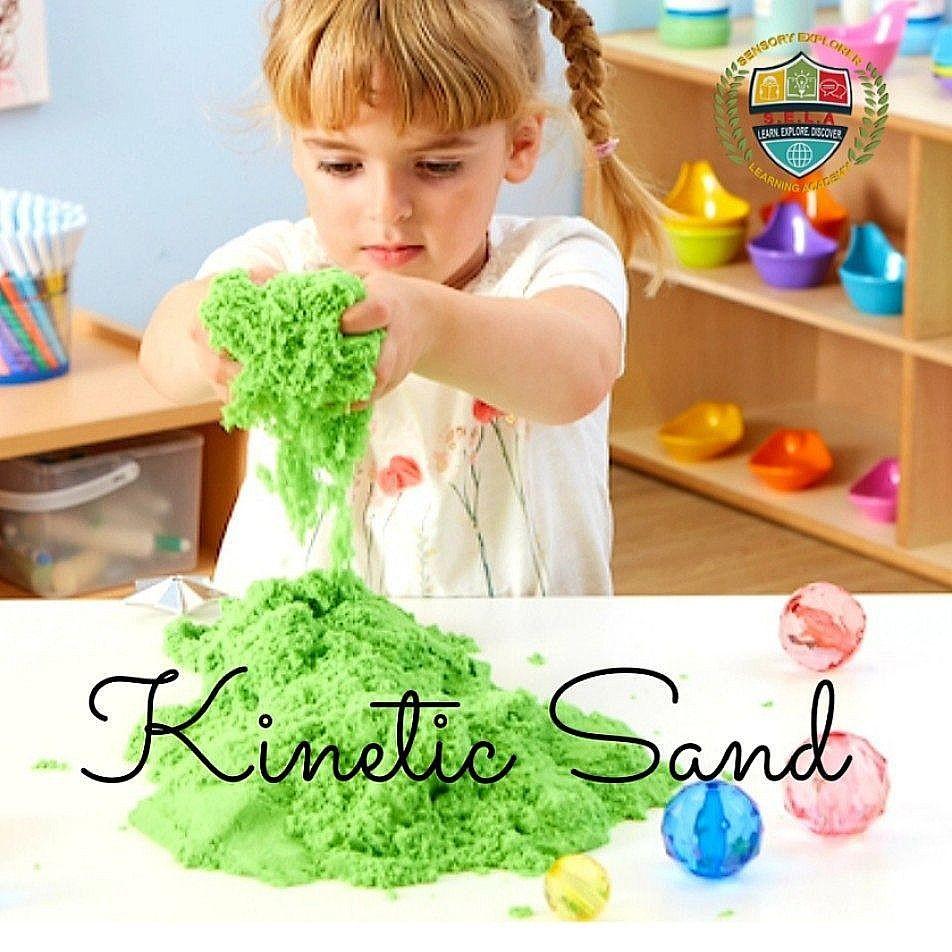 Lime Green Kinetic Sand (100g)- Sensory Play / Learning Resources ...