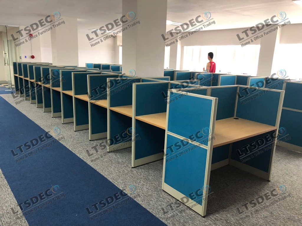LINEAR TYPE CALL CENTER TABLE OFFICE PARTITIONS, Furniture & Home ...