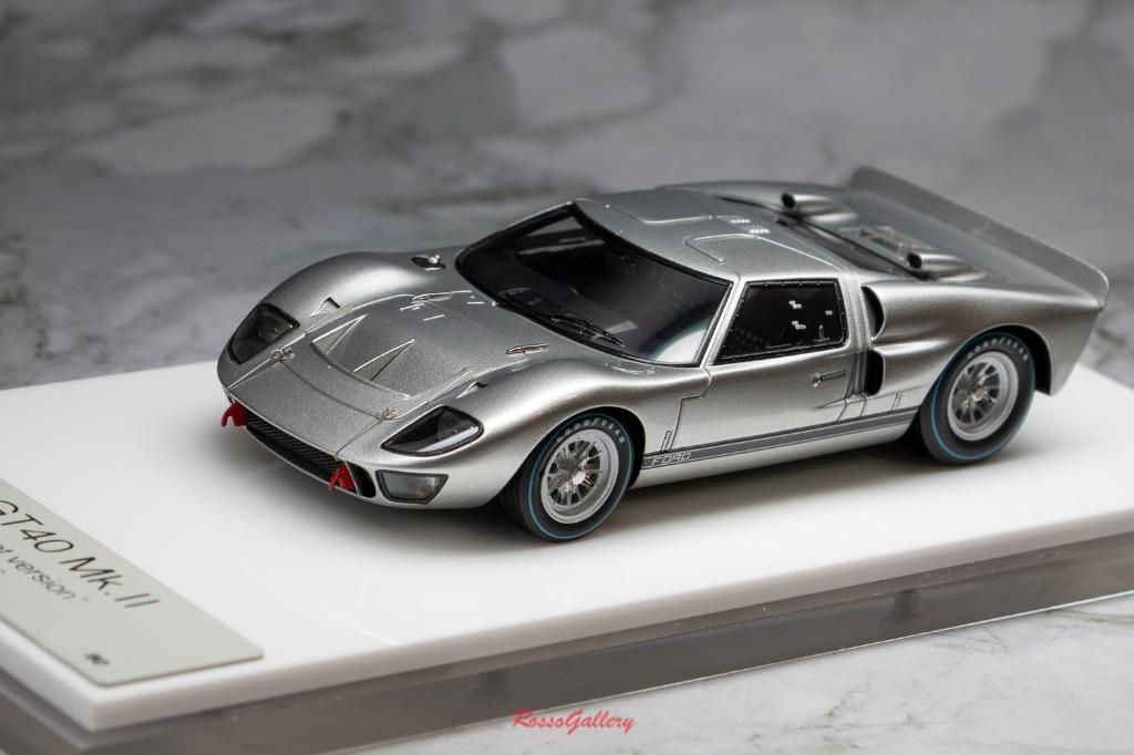 全新Make Up 1:43 Ford GT40 MK.II Street Version 1966 Silver EM478D, 興趣及遊戲 ...