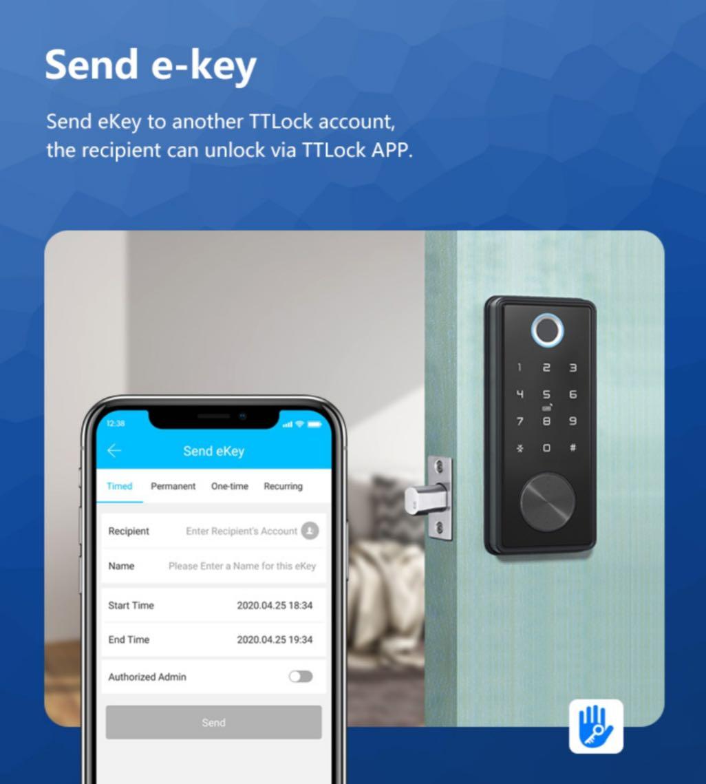 (GENESIS) Newest S360B 6-in-1 Smart Bluetooth WiFi Biometric Motorised ...