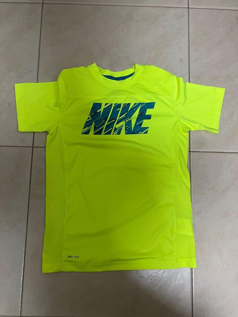 Nike Neon Green Dri-Fit, Babies & Kids, Babies & Kids Fashion on Carousell
