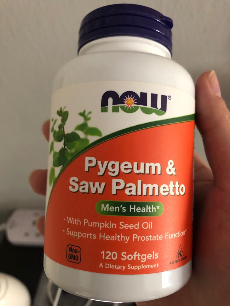NOW Pygeum & Saw Palmetto, Health & Nutrition, Health Supplements ...