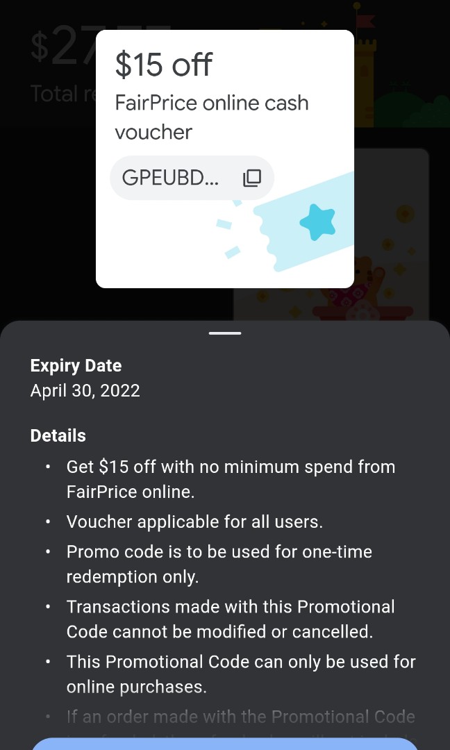 Ntuc online voucher $15 with no minimum spending, Tickets & Vouchers ...