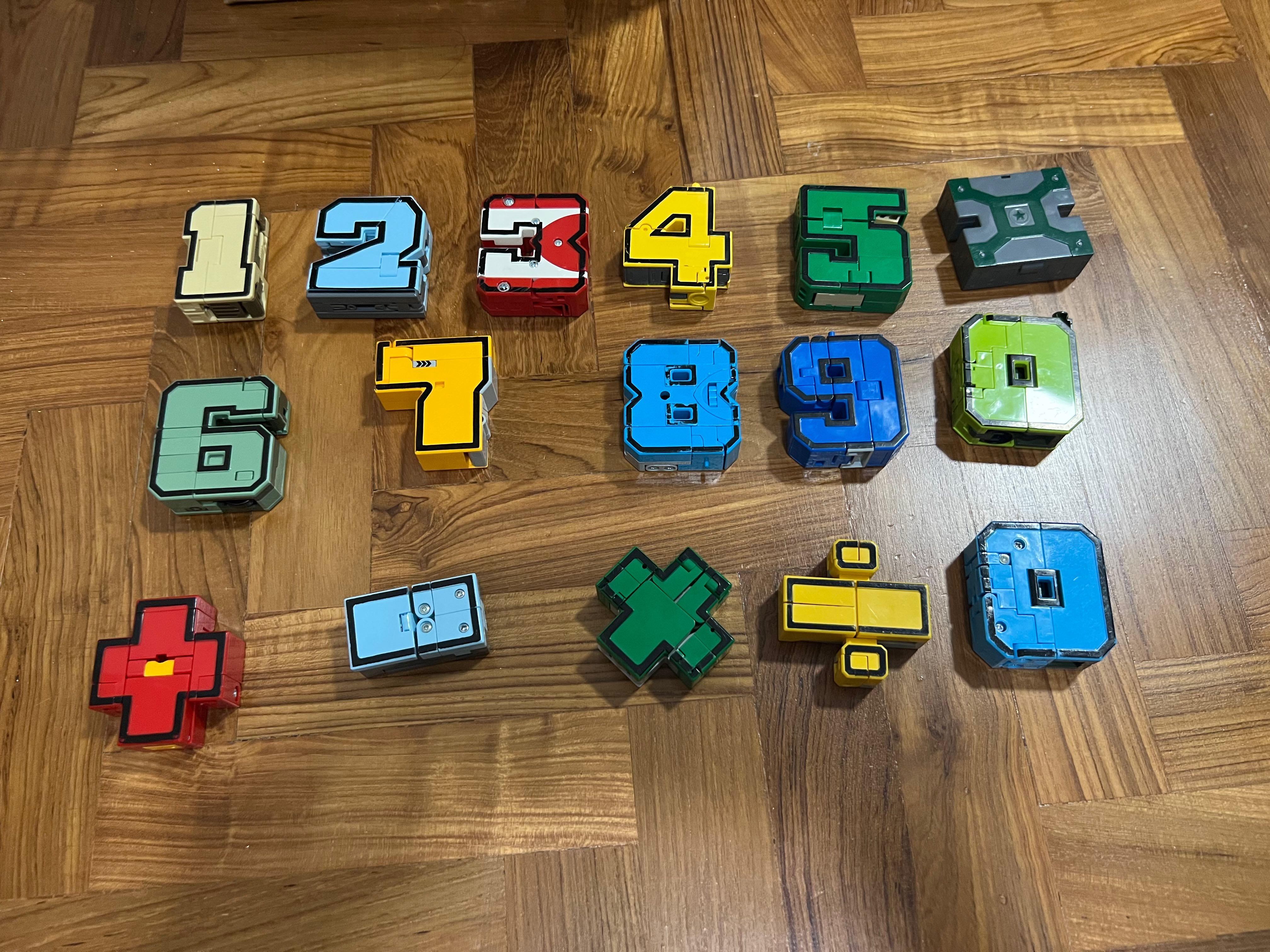 Numbers Robots, Hobbies & Toys, Toys & Games on Carousell