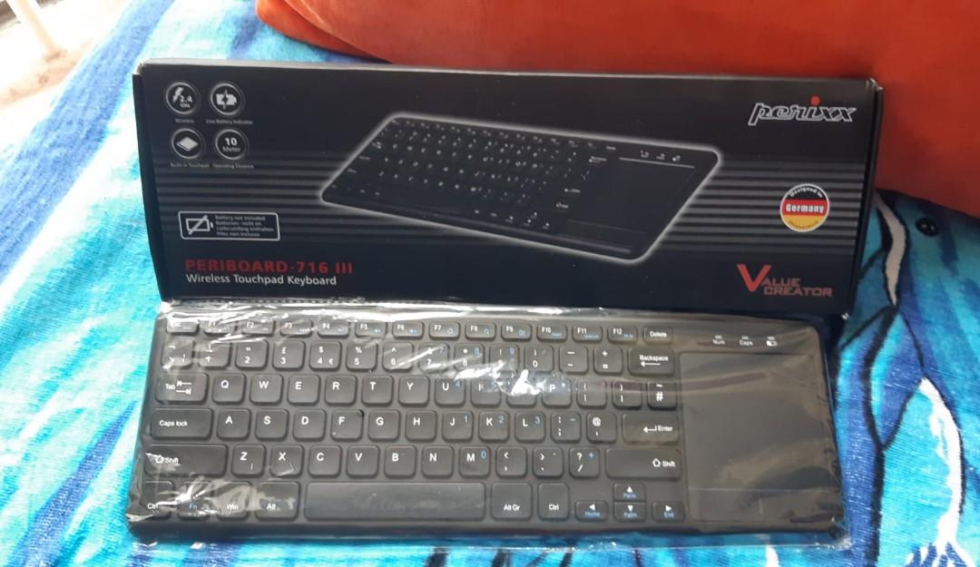 Periboard-716 III Wireless Touchpad Keyboard (Perixx), Computers & Tech ...