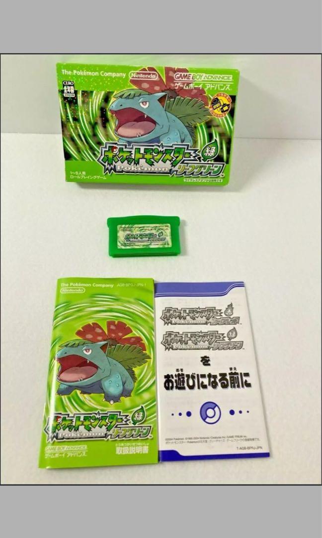 Pokemon leaf green cartridge game boy, Hobbies & Toys, Toys & Games on ...