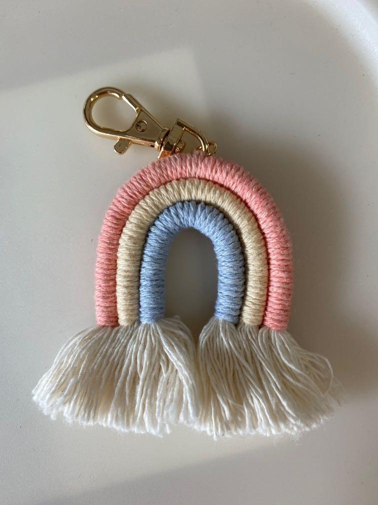 rainbow keychain weaving, Hobbies & Toys, Stationery & Craft, Handmade ...
