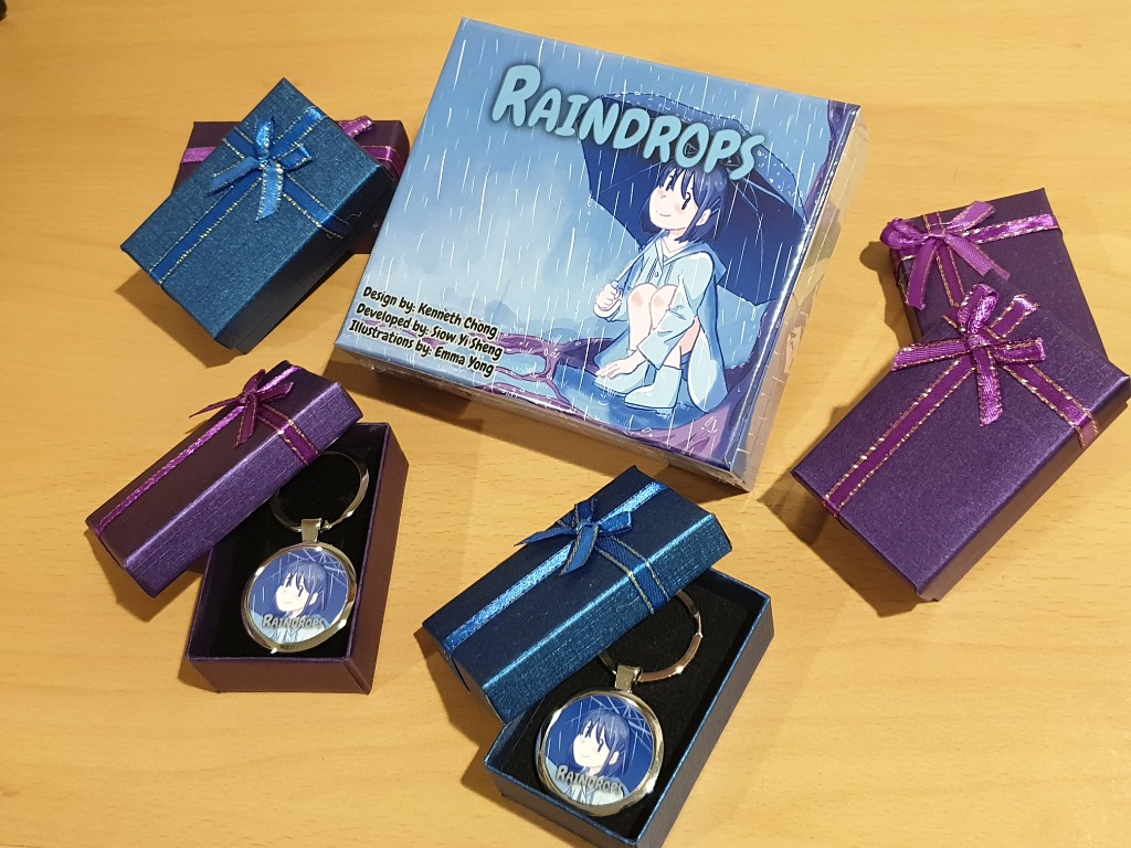 RAINDROPS Singaporean Card Boardgame Limited Copies, Hobbies & Toys ...