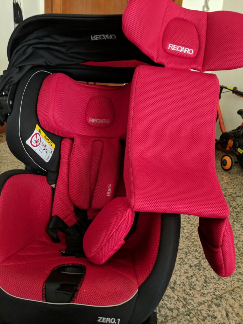 Recaro Zero. 1 (zero one) child infant seat isofix rotatable rear ...