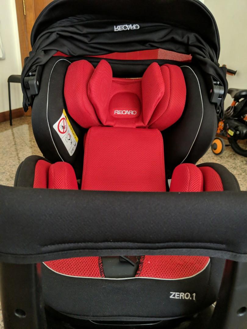 Recaro Zero. 1 (zero one) child infant seat isofix rotatable rear ...