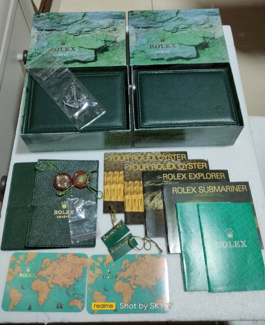 Rolex 90s BOX SET submariner explorer datejust daytona, Luxury, Watches ...