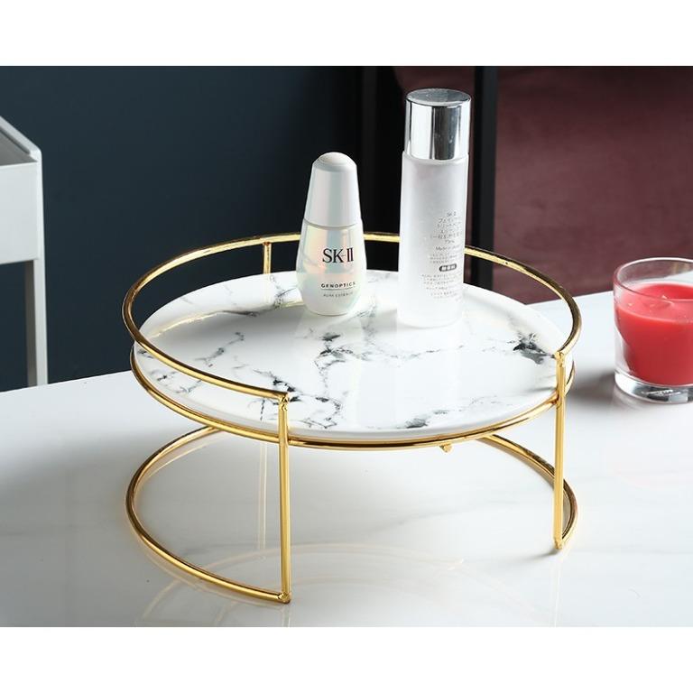 Round Marble Display Tray Jewelry Display Accessories Fragrances ...