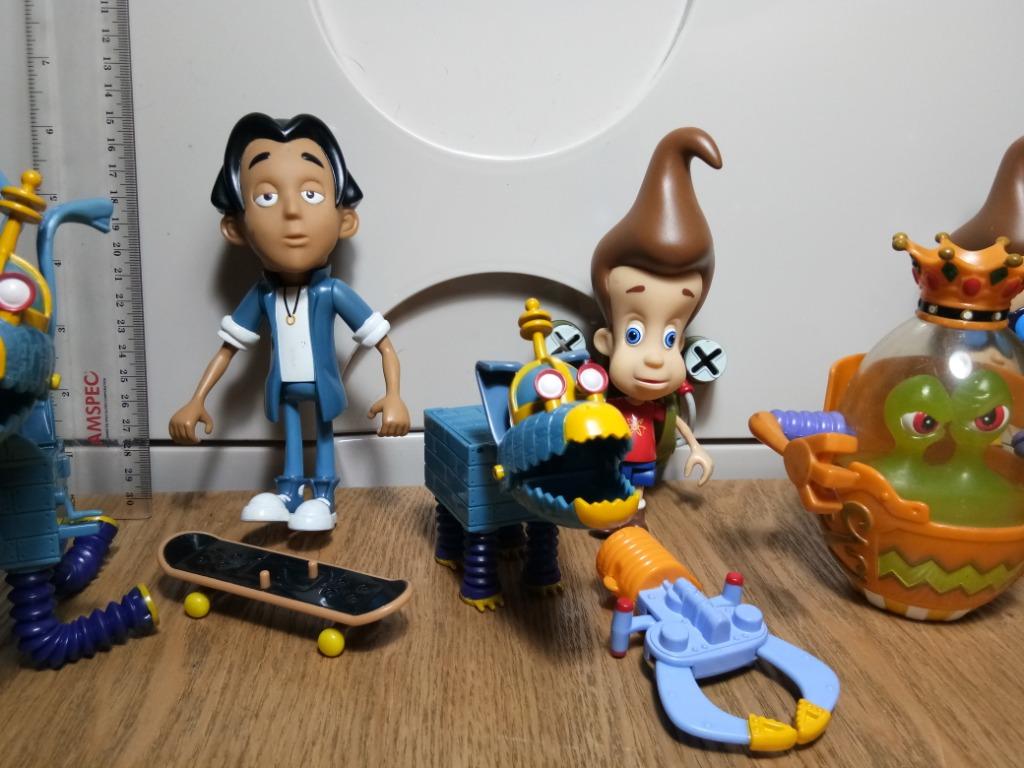 Set of 6 figures Bundle 2001 Viacom Jimmy Neutron Nickelodeon 5.75 ...