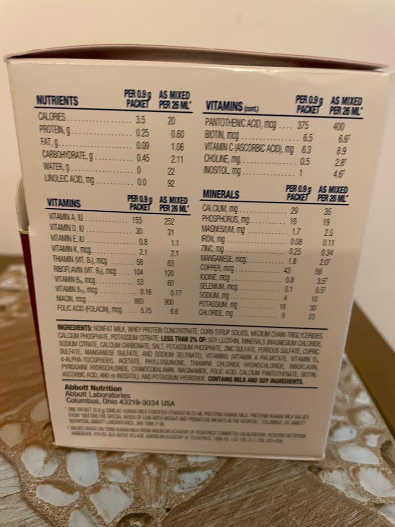 Similac Human Milk Fortifier, Health & Nutrition, Health Supplements ...