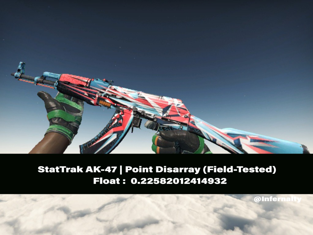 StatTrak AK-47 Point Disarray FT CSGO SKINS KNIVES, Video Gaming ...